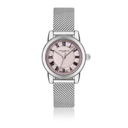 Quarzuhr FRANZ B&Ouml;HLER "BD7-B014S", rosa (silber), Armbanduhren, Damen, Quarzuhr