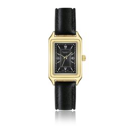Quarzuhr FRANZ B&Ouml;HLER "BC8-S014G", schwarz, Armbanduhren, Damen, Quarzuhr