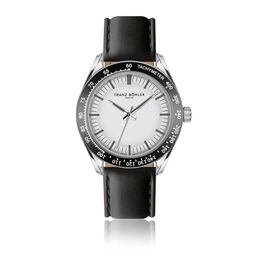 Quarzuhr FRANZ B&Ouml;HLER "BA7-S010S", schwarz, Armbanduhren, Herren, Quarzuhr