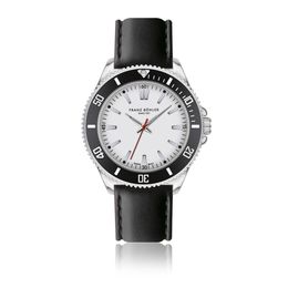 Quarzuhr FRANZ B&Ouml;HLER "BA3-S010S", schwarz, Armbanduhren, Herren, Quarzuhr