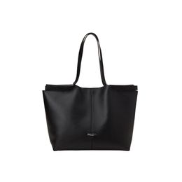 Marc O'Polo Shopper MARC O'POLO "mit abnehmbarer Innenpouch", Damen, Gr. B/H/T: 17cm x 29cm x 13cm, schwarz, Leder, unifarben, Taschen Shopper