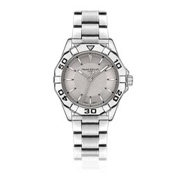 Quarzuhr FRANZ B&Ouml;HLER "BA9-B090S", silber, Armbanduhren, Herren, Quarzuhr