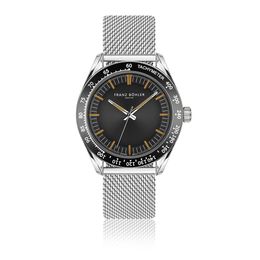 Quarzuhr FRANZ B&Ouml;HLER "BA5-B010S", silber, Armbanduhren, Herren, Quarzuhr