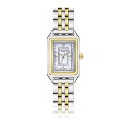 Quarzuhr FRANZ B&Ouml;HLER "BC7-B294S", gold, silber, Armbanduhren, Damen, Quarzuhr