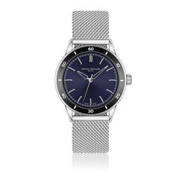 Quarzuhr FRANZ B&Ouml;HLER "BB9-B010S", silber, Armbanduhren, Herren, Quarzuhr