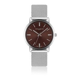 Quarzuhr FRANZ B&Ouml;HLER "BC3-B010S", silber, Armbanduhren, Herren, Quarzuhr