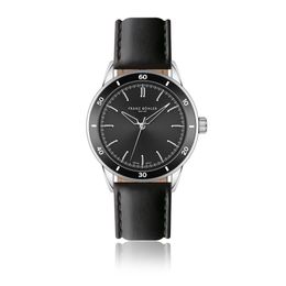 Quarzuhr FRANZ B&Ouml;HLER "BB8-S010S", schwarz, Armbanduhren, Herren, Quarzuhr