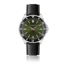 Quarzuhr FRANZ B&Ouml;HLER "BA2-S010S", schwarz, Armbanduhren, Herren, Quarzuhr