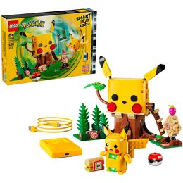 Konstruktionsspielsteine Lego "SMART Play: Trainingshaus mit Pikachu (72164), Lego Pok&eacute;mon", bunt, Spielbausteine, Kinder, Kunststoff, inklusive SMART Brick; mit Licht- und Soundeffekten