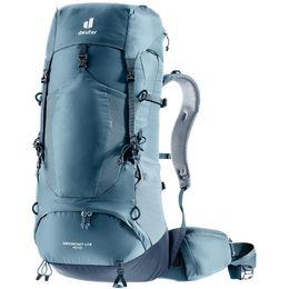 Trekkingrucksack Deuter "Aircontact Lite 40 + 10", atlantic, ink, Rucks&auml;cke, B/H/T: 30cm x 73cm x 25cm, Obermaterial: 80% Polyamid, 20% Polyester, f&uuml;r lange Touren und Abenteuer, geringes Gewicht, 50 Liter, B:30cm H:73cm T:25cm
