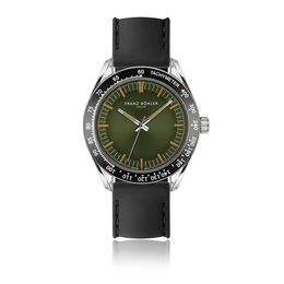 Quarzuhr FRANZ B&Ouml;HLER "BA6-S170S", schwarz, Armbanduhren, Herren, Quarzuhr