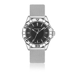 Quarzuhr FRANZ B&Ouml;HLER "BB2-B010S", silber, Armbanduhren, Herren, Quarzuhr