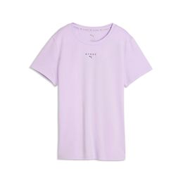 Trainingsshirt Puma "W X HYROX POLY GRAPHIC TEE", Damen, Gr. M, lila (light lavender), Jersey, Obermaterial: 100% Polyester, regular fit normal, Rundhals, Shirts, Regular Fit, schnell trocknendes Material, atmungsaktiv