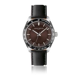 Quarzuhr FRANZ B&Ouml;HLER "BA8-S010S", schwarz, Armbanduhren, Herren, Quarzuhr