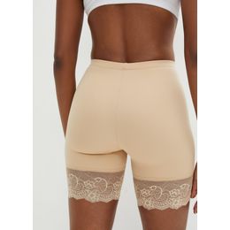 Feinstrumpfleggings bonprix, Damen, Gr. 40/42 (M), hellbeige, Obermaterial: 82% Polyamid, 18% Elasthan, Strumpfhosen, verschiedene Gr&ouml;&szlig;en von S bis 4XL, aus Polyamid und Elasthan