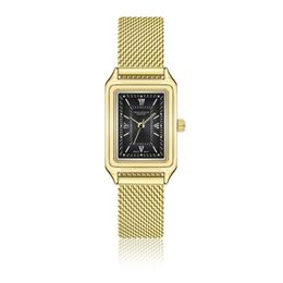 Quarzuhr FRANZ B&Ouml;HLER "BC8-B034G", gold, Armbanduhren, Damen, Quarzuhr