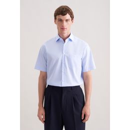 Businesshemd Seidensticker "Schwarze Rose", Herren, Gr. M (39-40), normale &Auml;rmell&auml;ngen, hellblau, 100% Baumwolle, unifarben, regular fit, Hemden, Regular 1/2 Kentkragen Uni