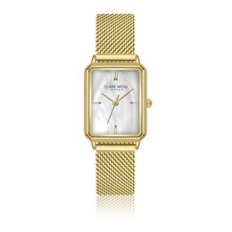 Quarzuhr CLARE MOSS "CME1-B034G", gold, Armbanduhren, Damen, Quarzuhr