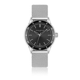 Quarzuhr FRANZ B&Ouml;HLER "BB8-B010S", silber, Armbanduhren, Herren, Quarzuhr