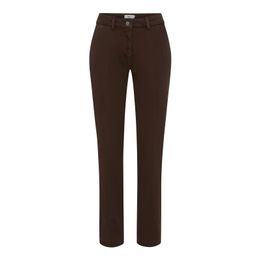 3/4-Hose Brax "Style MARON S", Damen, Gr. 34K (17), Kurzgr&ouml;&szlig;en, braun (dunkelbraun), Web, 40% Lyocell, 28% Modal, 17% Baumwolle, 12% Elastomultiester, 3% Elasthan, Hosen