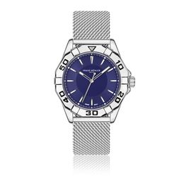 Quarzuhr FRANZ B&Ouml;HLER "BB3-B010S", silber, Armbanduhren, Herren, Quarzuhr
