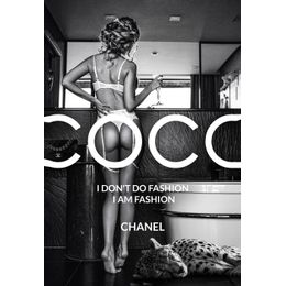 Leinwandbild AFFENGEILEBILDER "Coco Fashion by Adrian Vieriu auf Keilrahmen gespannt", farbe bild(er): grau,schwarz,wei&szlig;, B:60cm H:90cm T:2cm, Leinen, Bilder, Leinwandbild, Kunstdruck Wandbild Bild in verschiedenen Formaten
