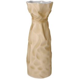 Tischvase Kaiser Porzellan "Papyrus", beige, H:30cm &Oslash;:11cm, Biskuitporzellan, Vasen, Vase aus Biskuit-Porzellan, im zeitlosen Design, H&ouml;he ca. 30 cm