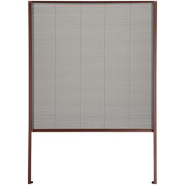 Insektenschutzplissee Hecht INTERNATIONAL "f&uuml;r Dachfenster", grau (braun), B:110cm H:160cm, Plissees
