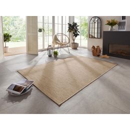 Teppich ELLE DECORATION "Caen" Gr. 2, beige (natur, braun), B:80cm H:8mm L:150cm, Kunstfaser, Teppiche, Teppich, In-& Outdoor, Wetterfest, Balkon, Garten, Wohnzimmer, Wasserfest
