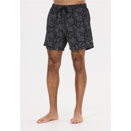 Badeshorts NOU "Fileyer", Herren, Gr. L, US-Gr&ouml;&szlig;en, schwarz, grau, 95% Polyester, 5% Elasthan, Badehosen Badeshorts, mit schnell trocknendem Innenfutter