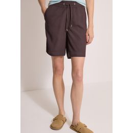 Shorts Cecil, Damen, Gr. M (40), braun (braun cacao), Stoff, 100% Viskose, unifarben, loose fit kurz, Hosen Shorts, im Loose Fit