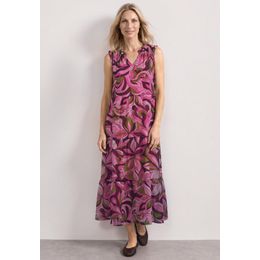 Maxikleid Street One, Damen, Gr. 34, EURO-Gr&ouml;&szlig;en, bunt (magenta dream), Stoff, Obermaterial: 100% Polyester. Unterkleid: 100% Modal, gebl&uuml;mt, comfort fit kn&ouml;chelfrei, Rundhals, normaler Saum, Kleider Maxikleid, mit Print