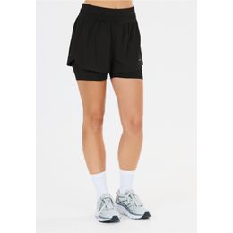 Shorts Endurance "Less", Damen, Gr. 34, EURO-Gr&ouml;&szlig;en, schwarz, 95% Polyester, 5% Elasthan, unifarben, kurz, Hosen Shorts, mit 4-Wege Stretch