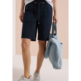 Shorts Cecil, Damen, Gr. L (42), schwarz (universal blau), Web, 98% Baumwolle, 2% Elasthan, unifarben, comfort fit kurz, Hosen Shorts, Middle Waist