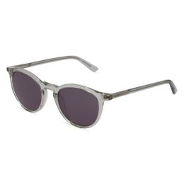 Mexx Eyes 6477 | Unisex-Sonnenbrille | Fassung: Vollrand, Panto, Kunststoff, Kristall Gl&auml;nzend | Glasfarbe: Grau