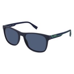 Lacoste L6031S | Unisex-Sonnenbrille | Fassung: Vollrand, Quadratisch, Acetat Spritzguss, Blau Matt | Glasfarbe: Blau