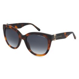 Marc Jacobs 885/S | Damen-Sonnenbrille | Fassung: Vollrand, Cat Eye, Acetat, Havanna | Glasfarbe: Grau