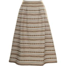 FELICITAS Midirock Ramira Braun/Gestreift (Gr&ouml;&szlig;e: XL)