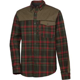 Parforce Active Jagdhemd Spreewald Oliv / Rot kariert (Gr&ouml;&szlig;e: XL)