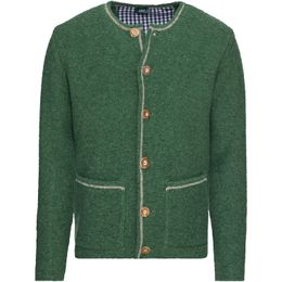 Luis Steindl Links-Links-Strickjacke Gr&uuml;n (Gr&ouml;&szlig;e: 56)