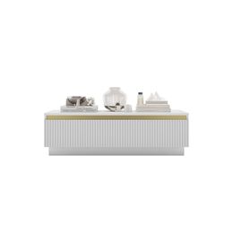 COUCHTISCH Selene Wei&szlig; matt 109 cm mit Sockel