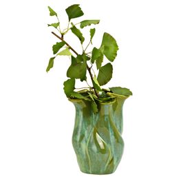 Vase aus Keramik Gr&uuml;n