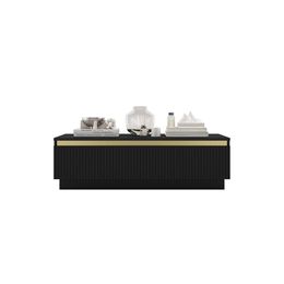 COUCHTISCH Selene Schwarz matt 109 cm mit Sockel