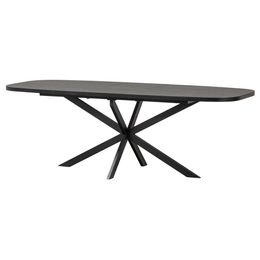 Esstisch Arros Schwarz L: 180-220cm