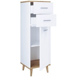 Kommode Lindas Wei&szlig;/Eichefarben