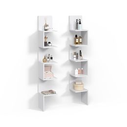 ECKREGAL Vesuvio Wei&szlig; 28 x 175.4 cm 2er Set