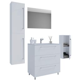 Badezimmer Schubo 5-tlg Wei&szlig;