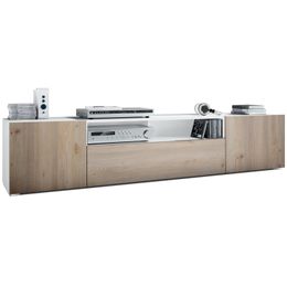 Vladon LOWBOARD Mogan Fronten in Eiche Nordic