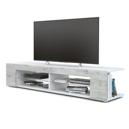 Vladon LOWBOARD Movie Front in Beton Oxid Optik