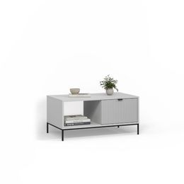 COUCHTISCH Aterno Grau mit einer Schublade